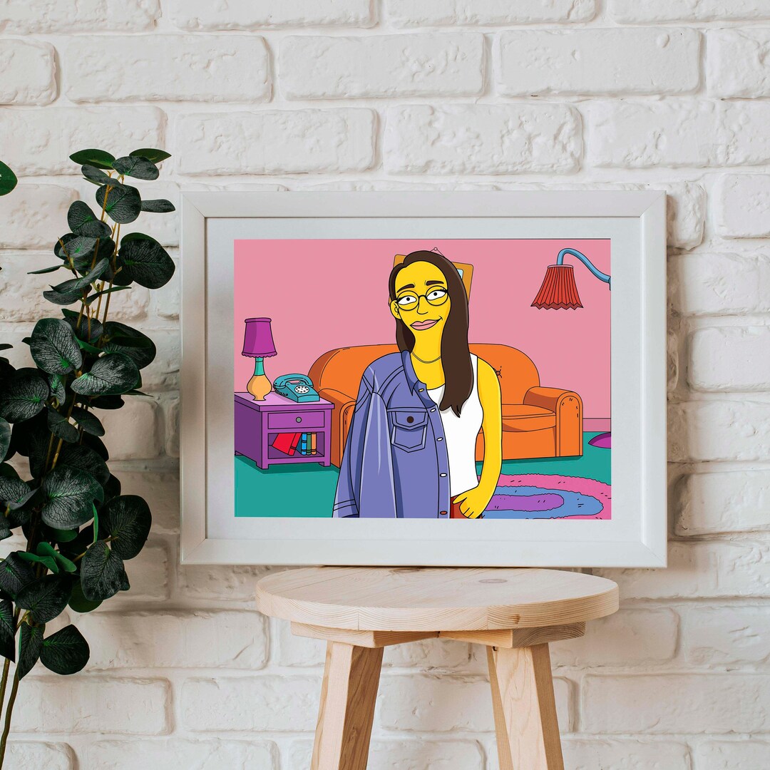 Custom Yellow Cartoon Portrait, Custom Cartoon Posters, Customized ...