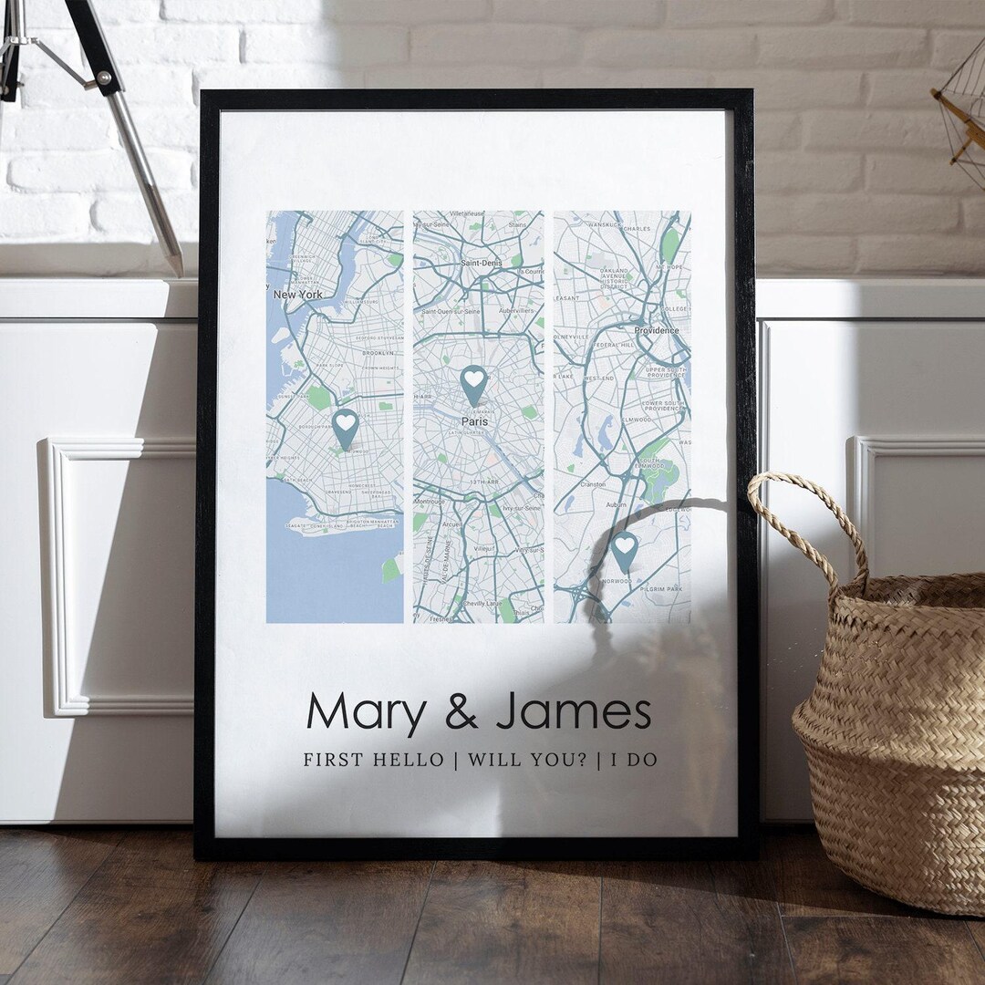 City Map Art Decor, Minimalist City Map, City Map Poster, Custom City ...