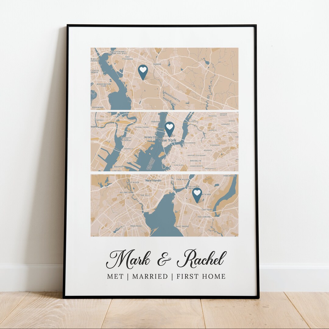 Personalized City Map, City Map Poster, Custom City Map Prints, Modern ...