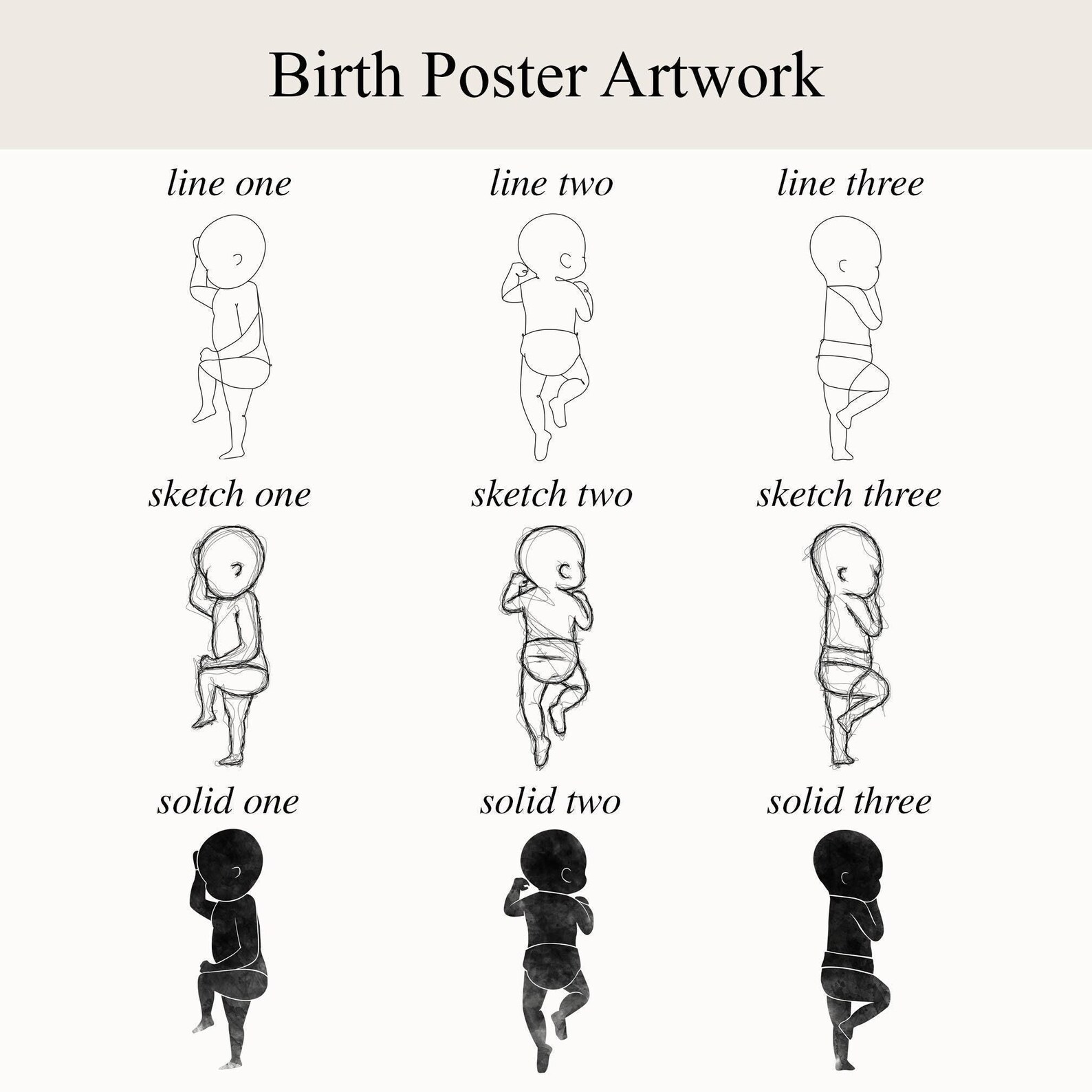 Personalized Sketch Birth Poster for Twins, Custom Twins Birth Poster ...