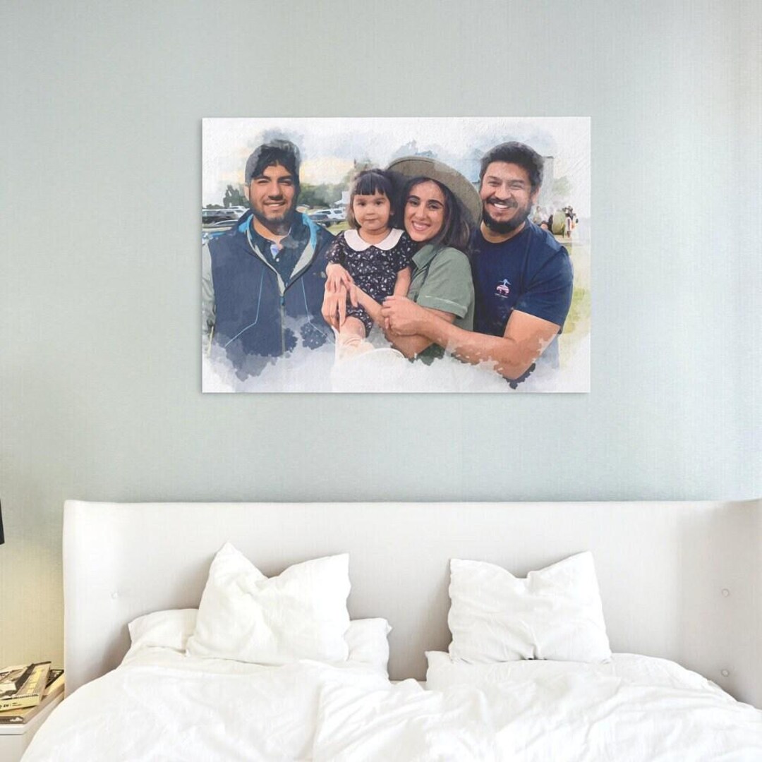 Custom Memorial Portrait, Loved One Photo Merge, Personalized ...