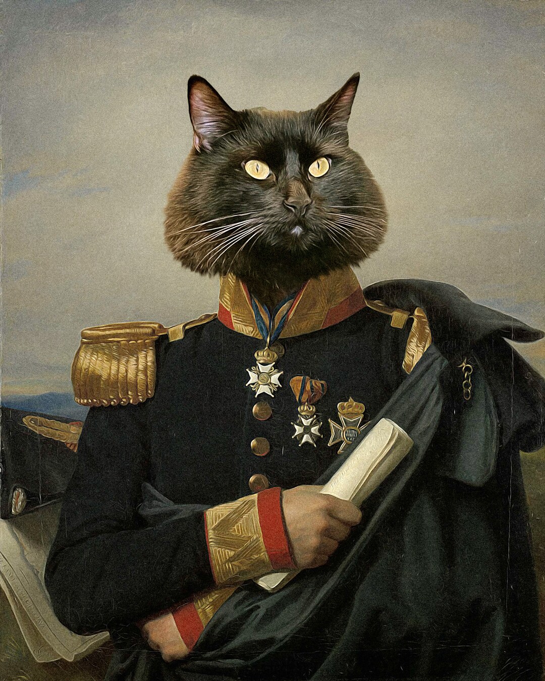 Funny Renaissance Pet Portraits, Royal Pet Portraits, Custom Cat Pet ...