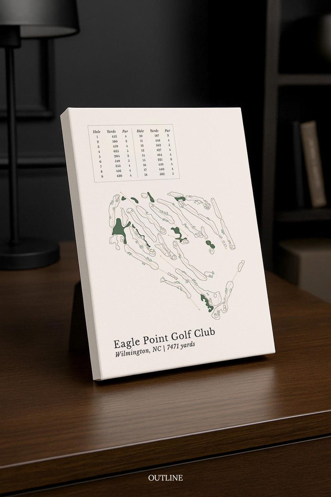 Golf Course Map, Custom Golf Art, Wall Decor, Course Prints ...
