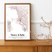 Where We Met Posters, Where We Got Married Map Posters, Our First Home ...