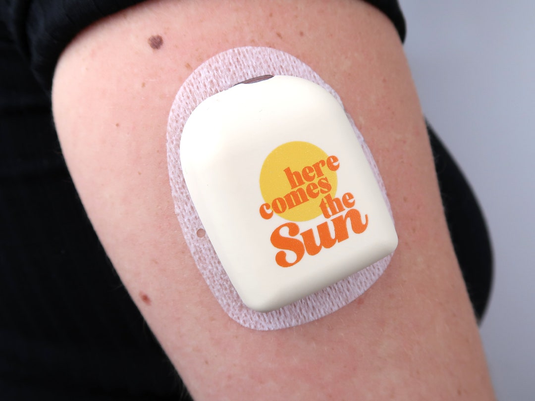 Omnipod Cover Print Here Comes the Sun Beige - Etsy