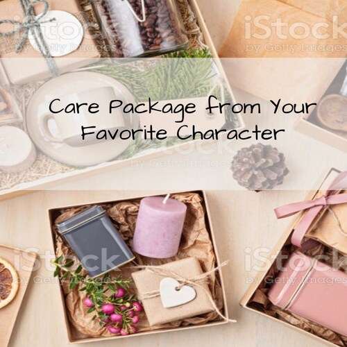 Custom Care Package From Your Comfort Character Fictional - Etsy
