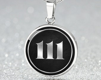 111 Silver Necklace - Etsy