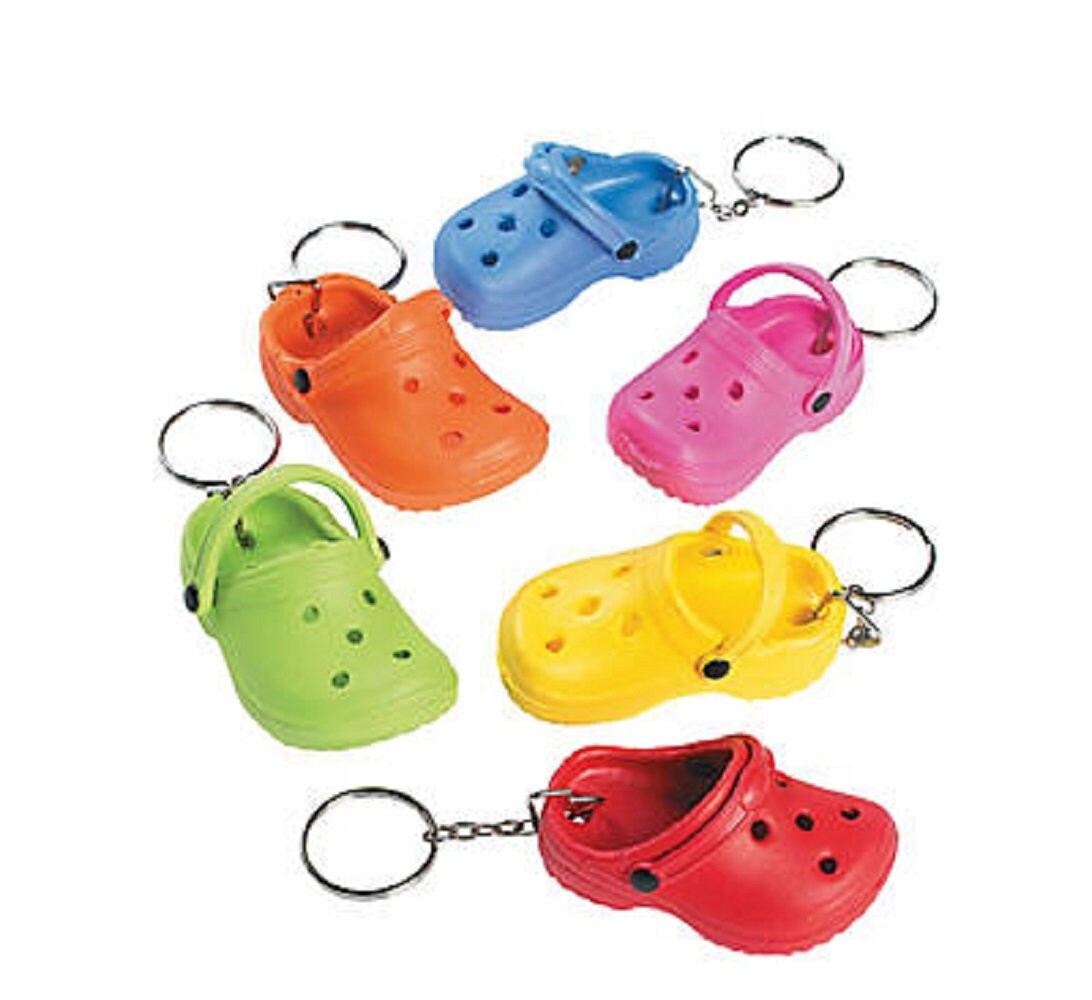 1pc Mini Croc Shoe Keyring Available in 7 COLOURS | Etsy