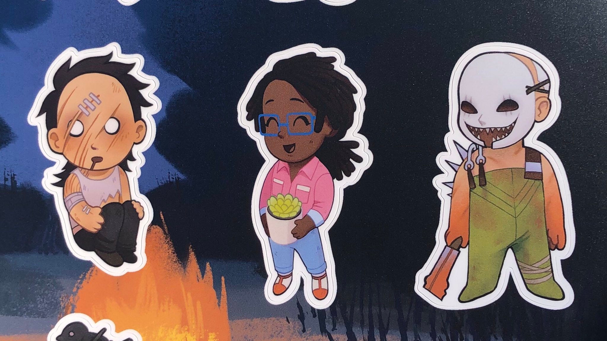 Dead by Daylight Large Sticker Sheet Dwight, Meg, Jake, Claudette ...