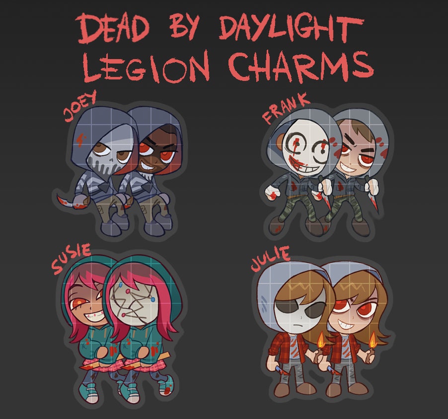 Dead by Daylight Charms Legion Joey Susie Frank Julie - Etsy