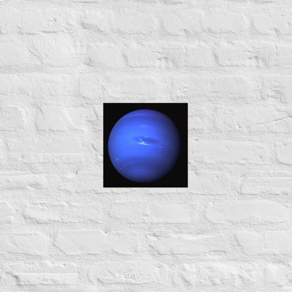 Wall Art Photo Paper Poster Neptune Print Outer Space - Etsy