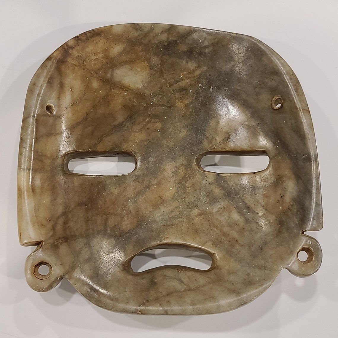 South American Handcrafted Stone Tribal Mask | Etsy