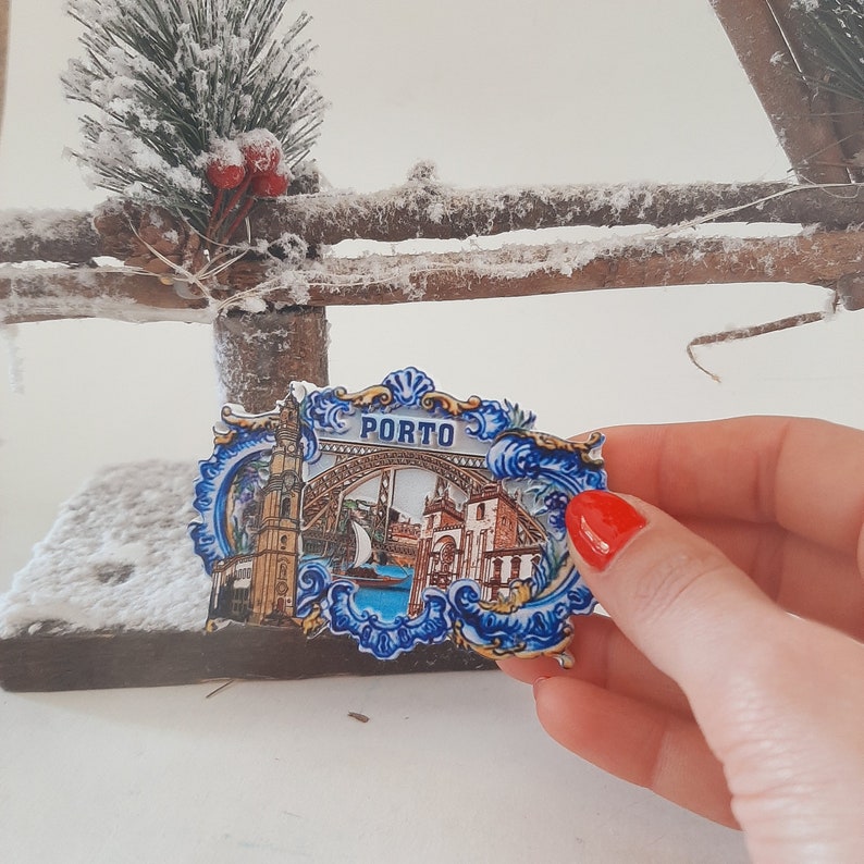 Ceramic Porto Magnet / Ceramic Tile Magnet / Porto Magnet / Souvenir ...