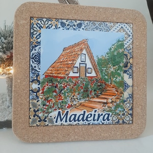 Cork Base With Ceramic / Cork Art / Cork Coaster / Kitchen Utensils ...