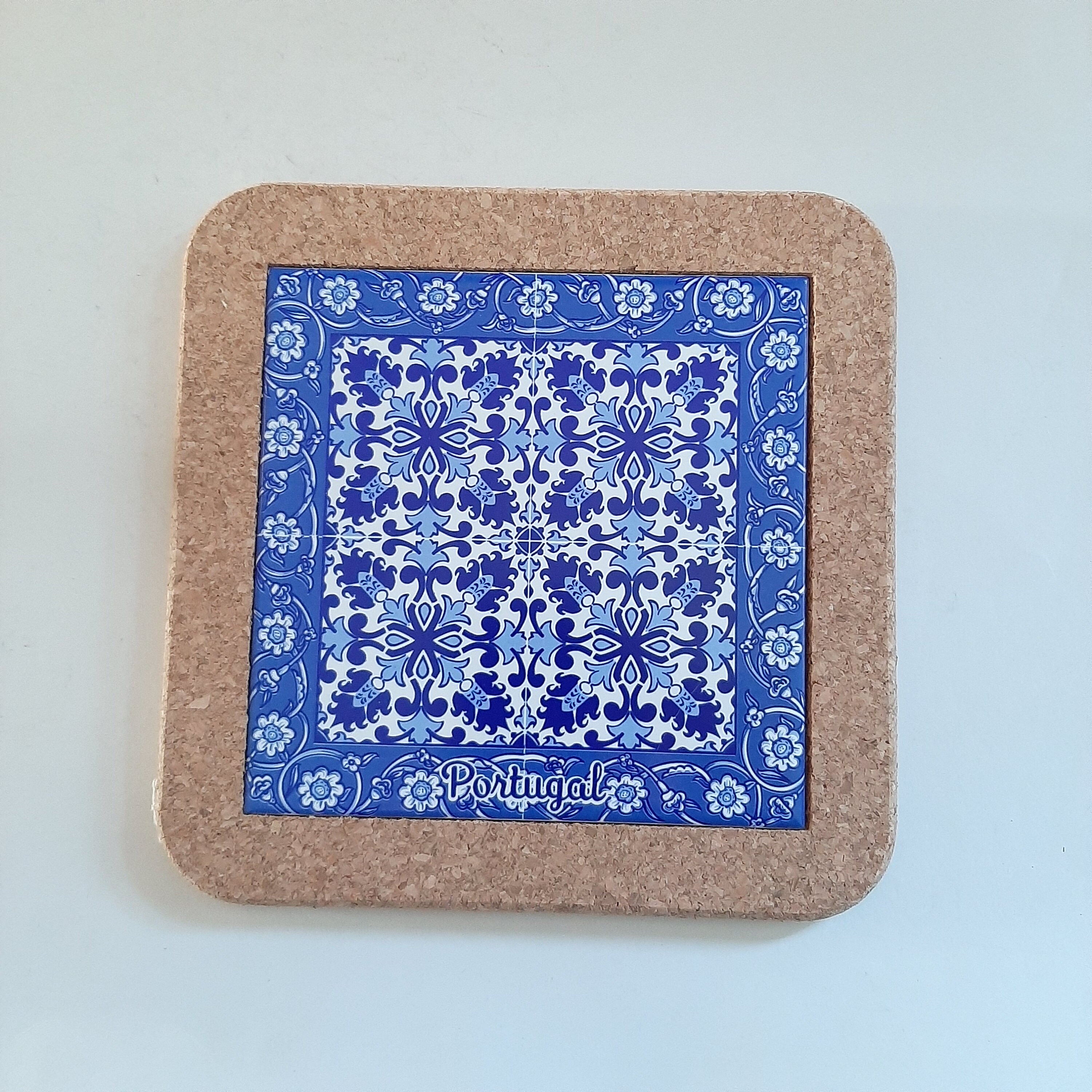 Cork Base With Ceramic / Cork Art / Cork Coaster / Kitchen Utensils ...