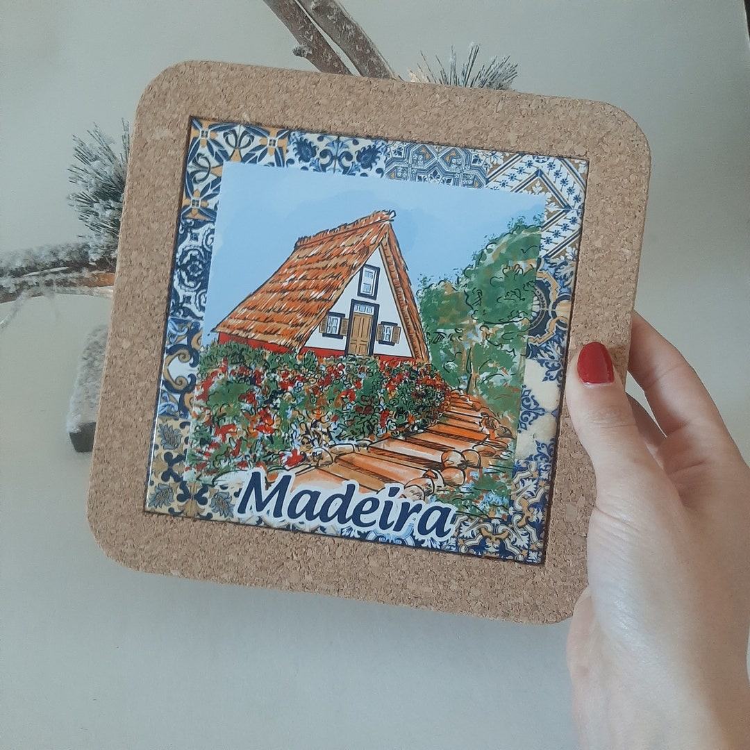 Cork Base With Ceramic / Cork Art / Cork Coaster / Kitchen Utensils ...