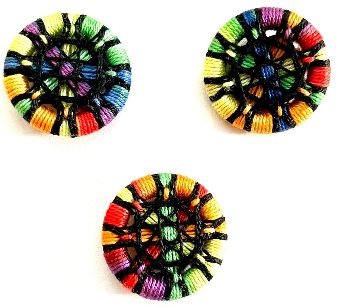 Thread Buttons, 3-pack, 1” Each, Shirtlace, Zwirnknopfe Buttons for ...