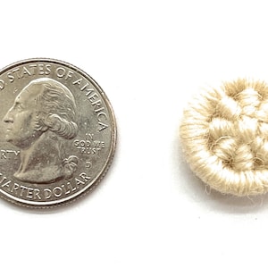 Dorset Yarn Buttons, 4-pack, 3/4 Inch Wool Buttons for Sewing, Knitting ...