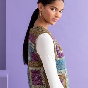 NORO - 4-squared Vest, Top, Crochet PDF Pattern, Intermediate, Instant ...