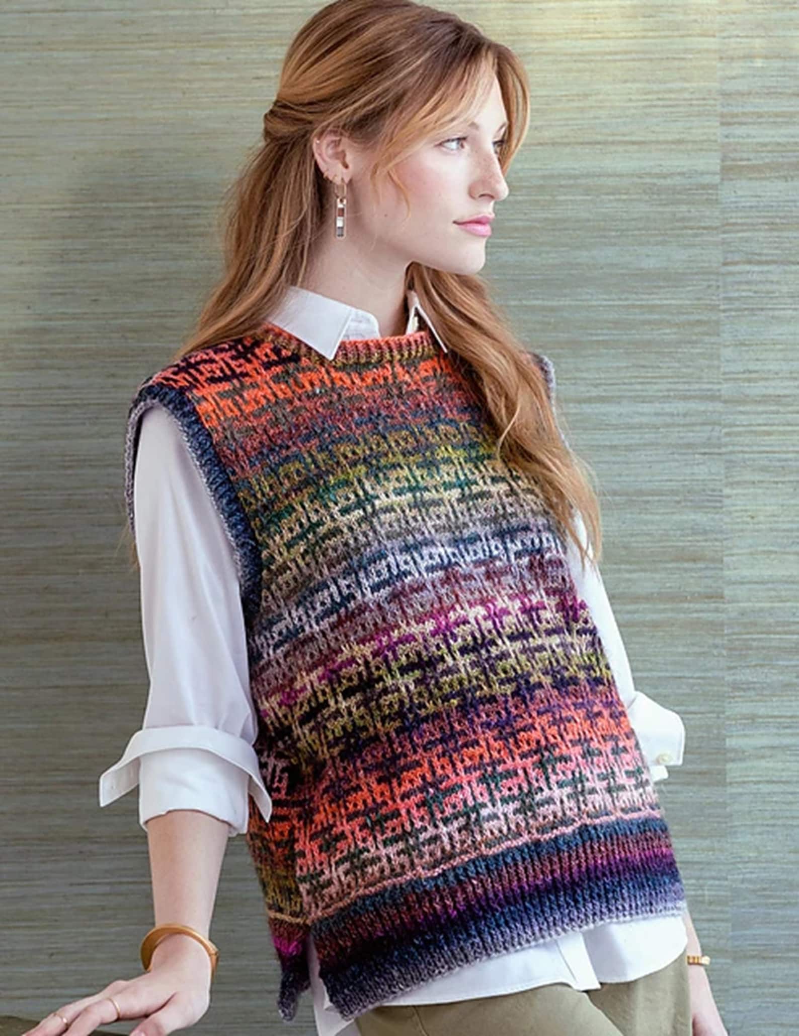 NORO - Kenton Vest, PDF Knitting Pattern, Chart, Intermediate, English ...