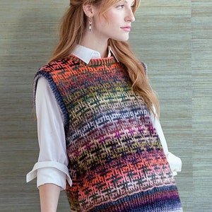 NORO - Kenton Vest, PDF Knitting Pattern, Chart, Intermediate, English ...