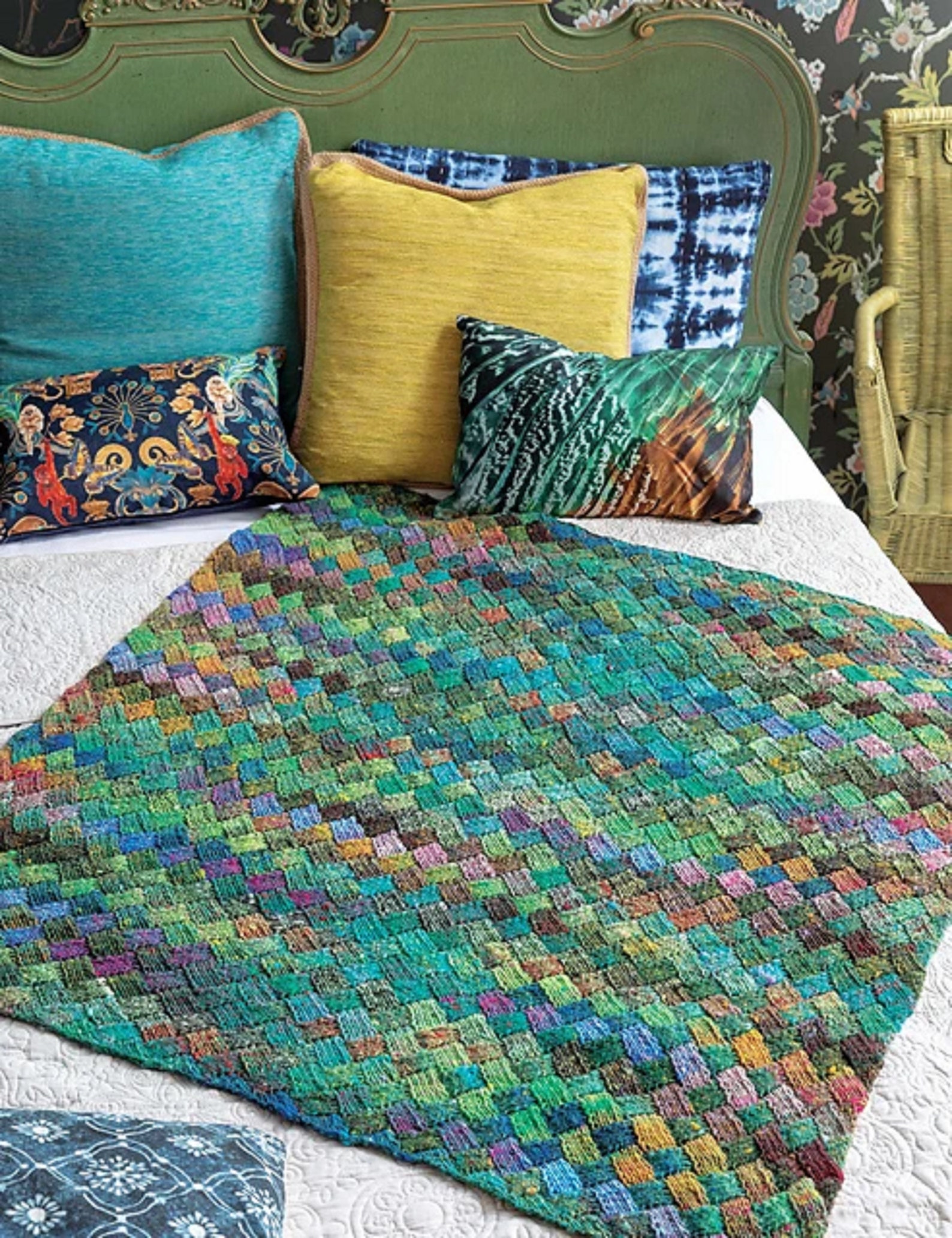 NORO - Entrelac Crayon Box Blanket, Throw PDF Knitting Pattern - Etsy
