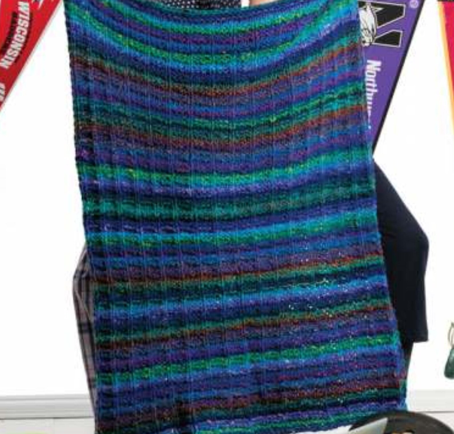 NORO - Garter and Rib Blanket, Afghan, Throw, PDF Knitting Pattern ...
