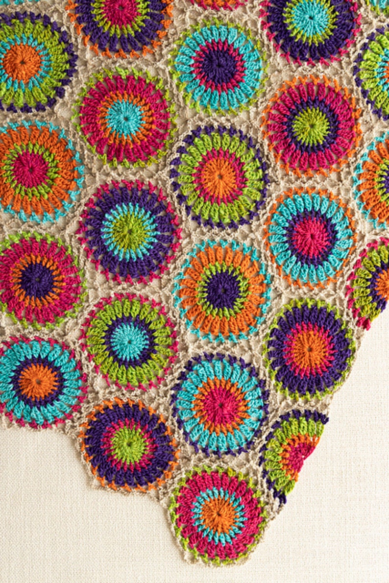 NORO - Koko Afghan, Blanket, Throw PDF Crochet Pattern, Intermediate ...