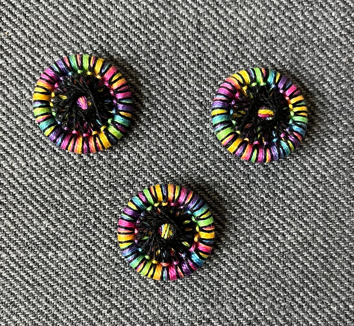 Thread Buttons, 3-pack, 1” Each, Shirtlace, Zwirnknopfe Buttons for ...