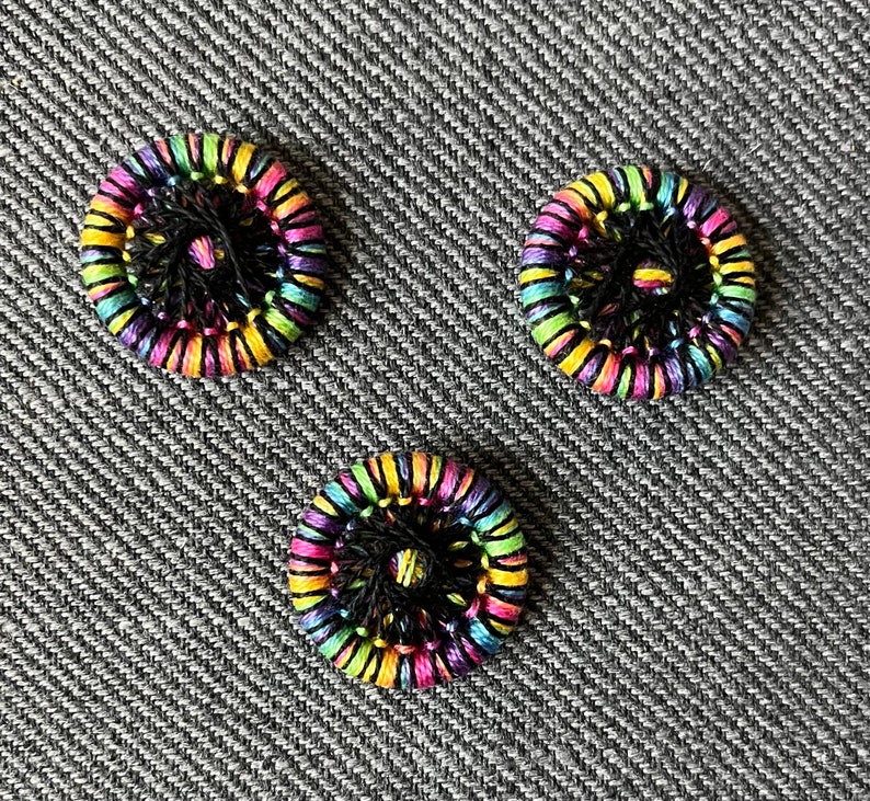 Thread Buttons, 3-pack, 1” Each, Shirtlace, Zwirnknopfe Buttons for ...