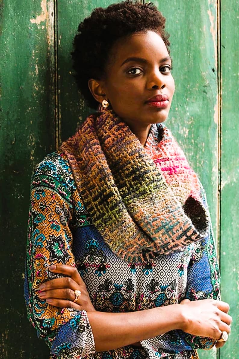 NORO - Mosaic Cowl, PDF Knitting Pattern, Includes Chart, English Only ...