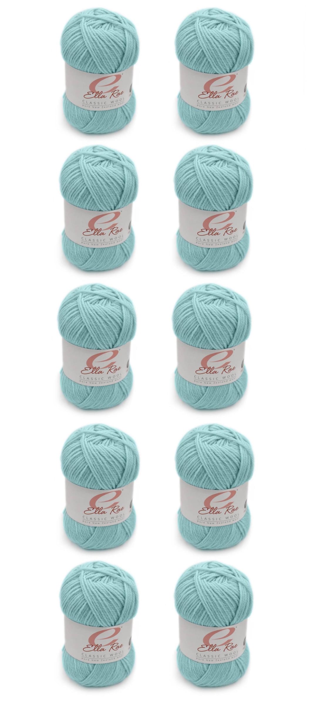Ella Rae Classic Wool Yarn, 10-pack (100g, 220yd Each), Same Dye Lot ...