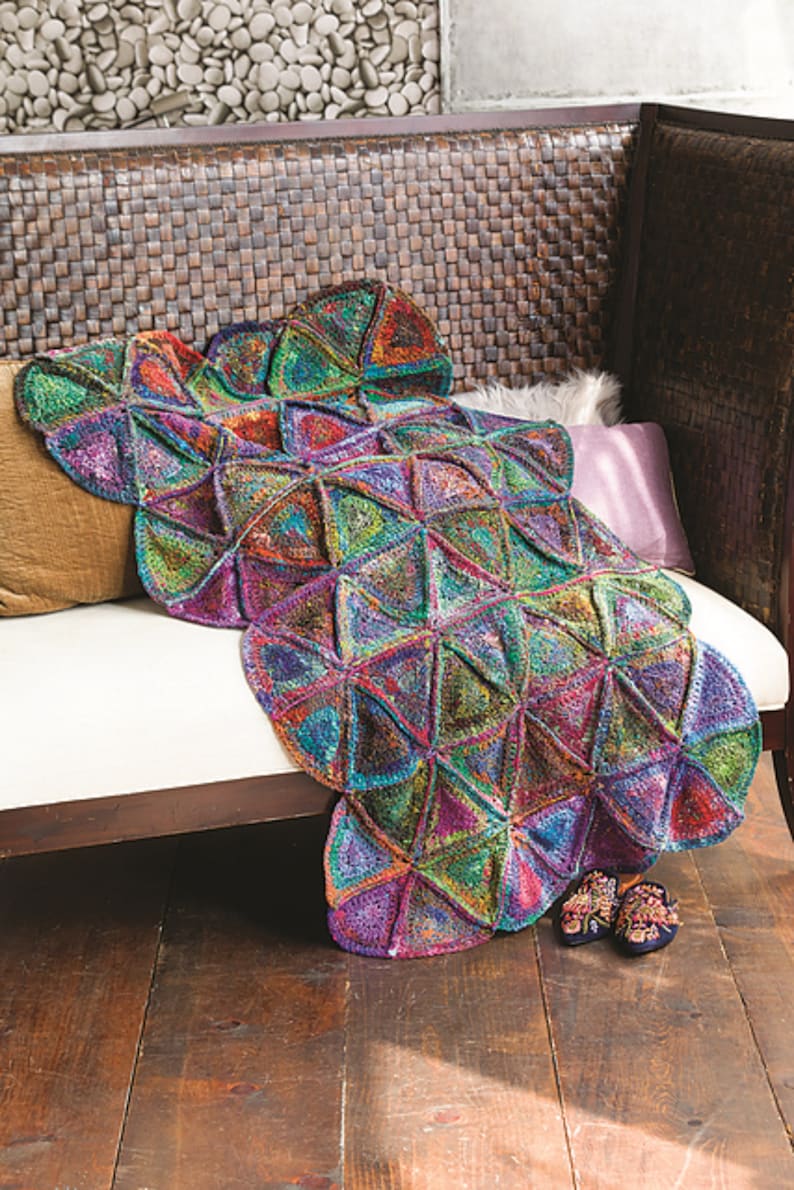 NORO - Granny Quilt Afghan #18, Blanket, Throw PDF Crochet Pattern ...