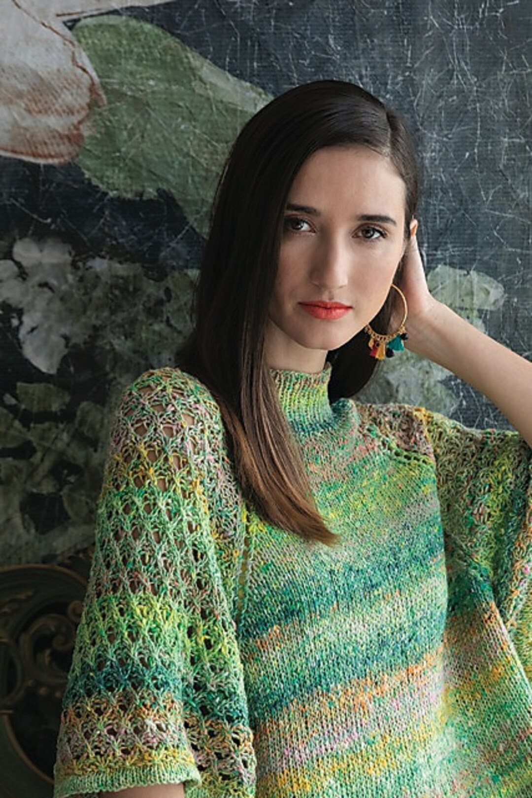 NORO - Raglan Sleeve Top, Sweater, Pullover, Jumper, PDF Knitting ...