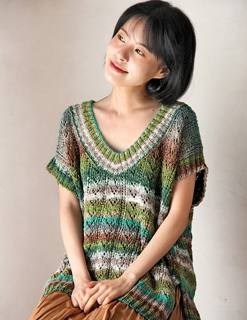 NORO - Hokkaido Vest, Top, PDF Knitting Pattern, Intermediate, English ...