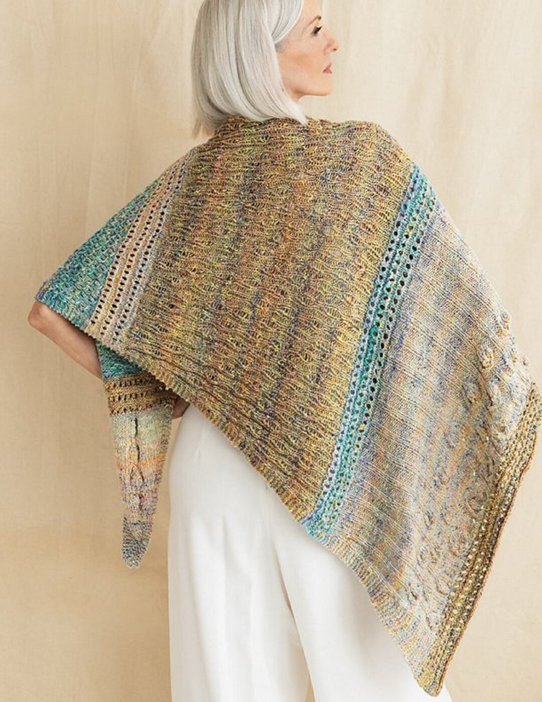 NORO - Shifting Sands Wrap #5 PDF Knitting Pattern, Intermediate ...