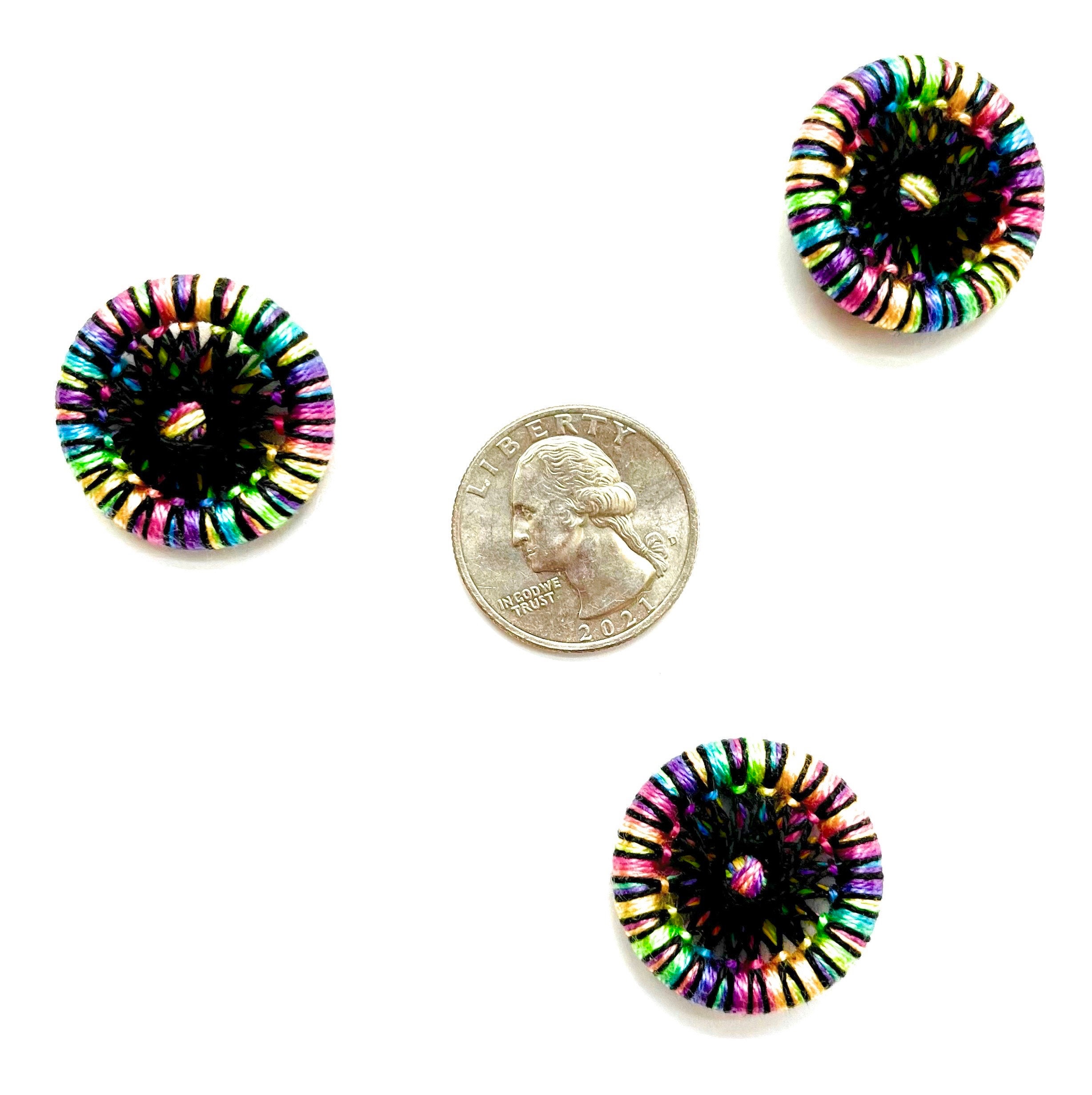 Thread Buttons, 3-pack, 1” Each, Shirtlace, Zwirnknopfe Buttons for ...