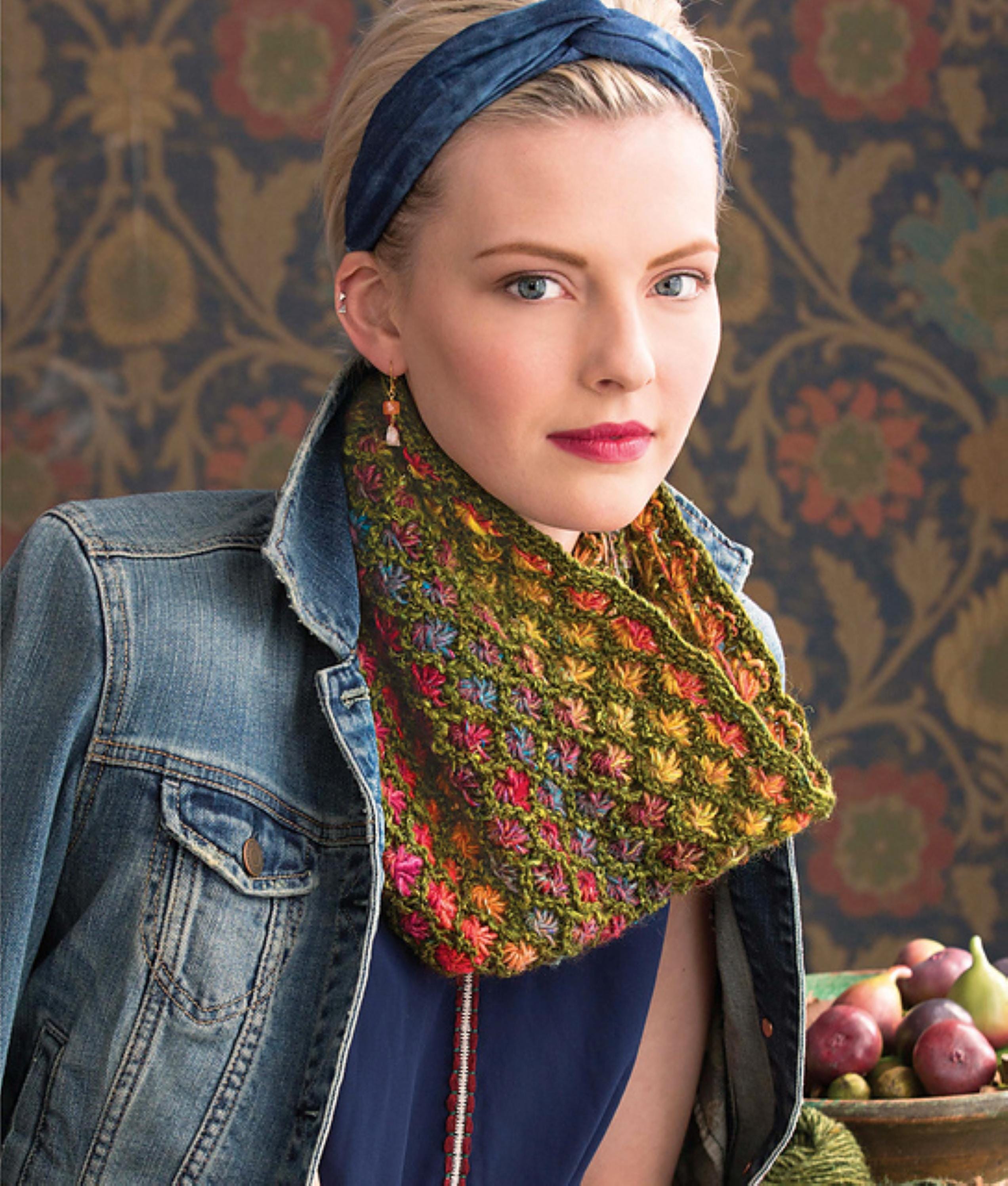 NORO - Starburst Cowl, PDF Knitting Pattern, Slipped Stitches ...