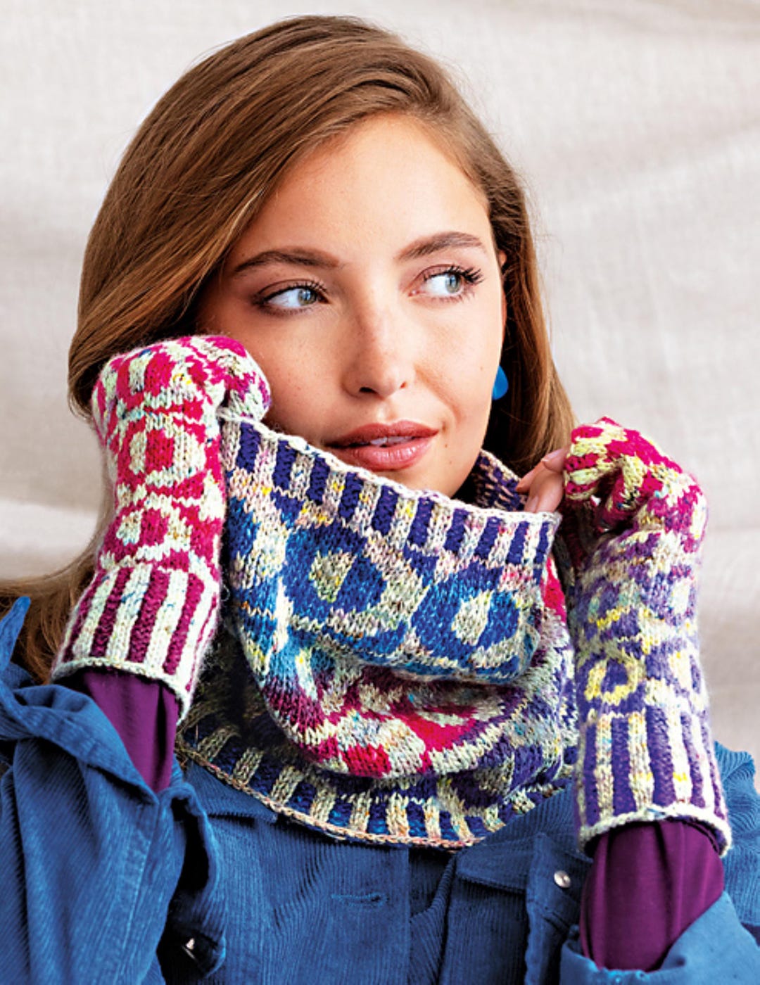 NORO - Cowl and Fingerless Mittens, Mitts, Hand Warmers, Wrist PDF ...
