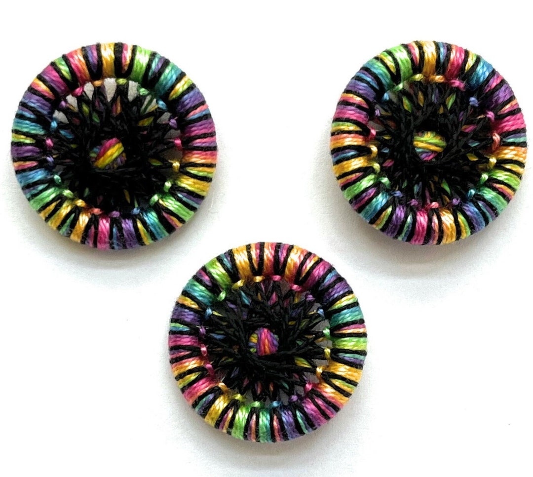 Thread Buttons 3-pack 1 Each Shirtlace Zwirnknopfe - Etsy