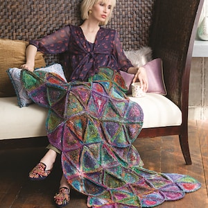 NORO - Granny Quilt Afghan #18, Blanket, Throw PDF Crochet Pattern ...