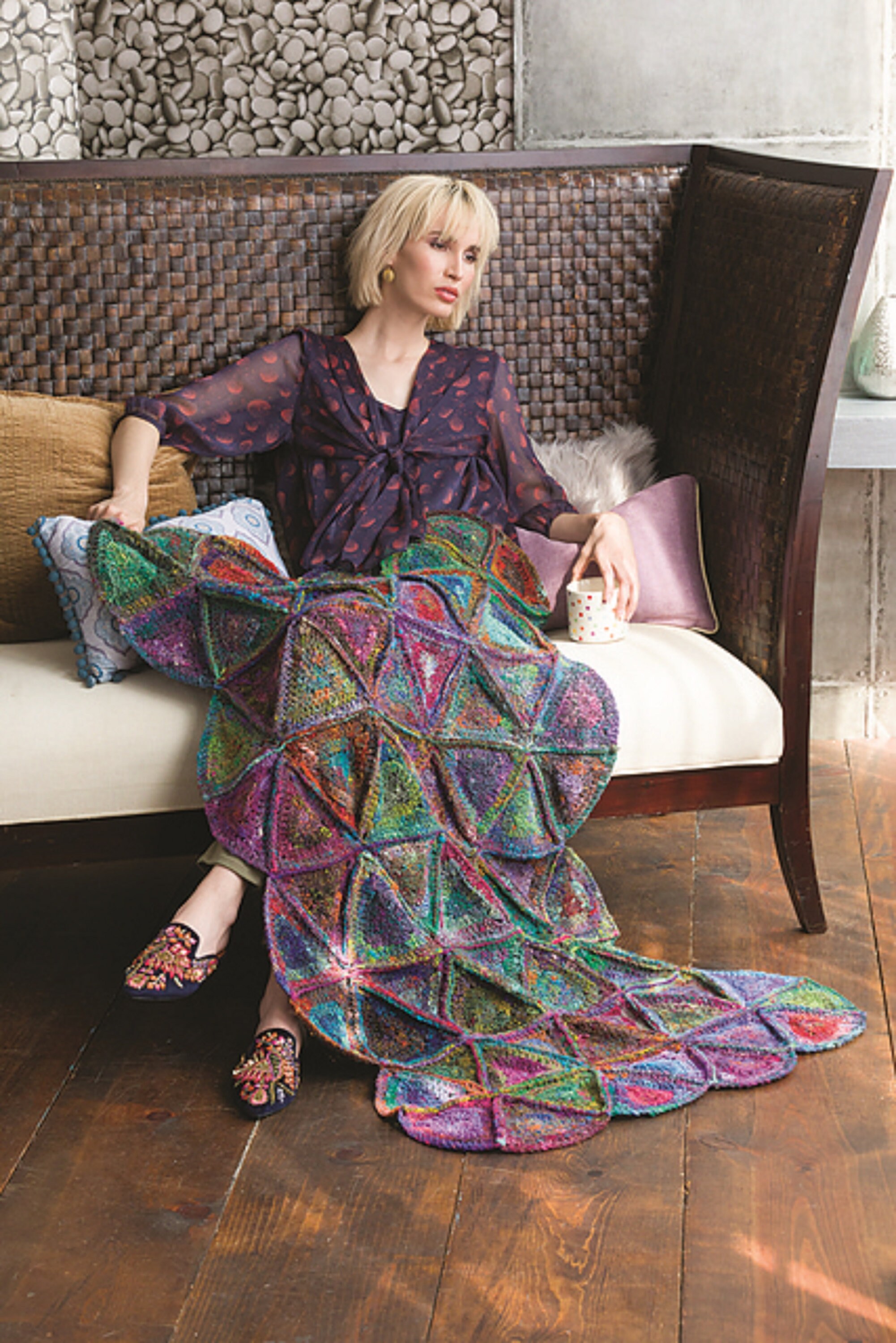 NORO - Granny Quilt Afghan #18, Blanket, Throw PDF Crochet Pattern ...