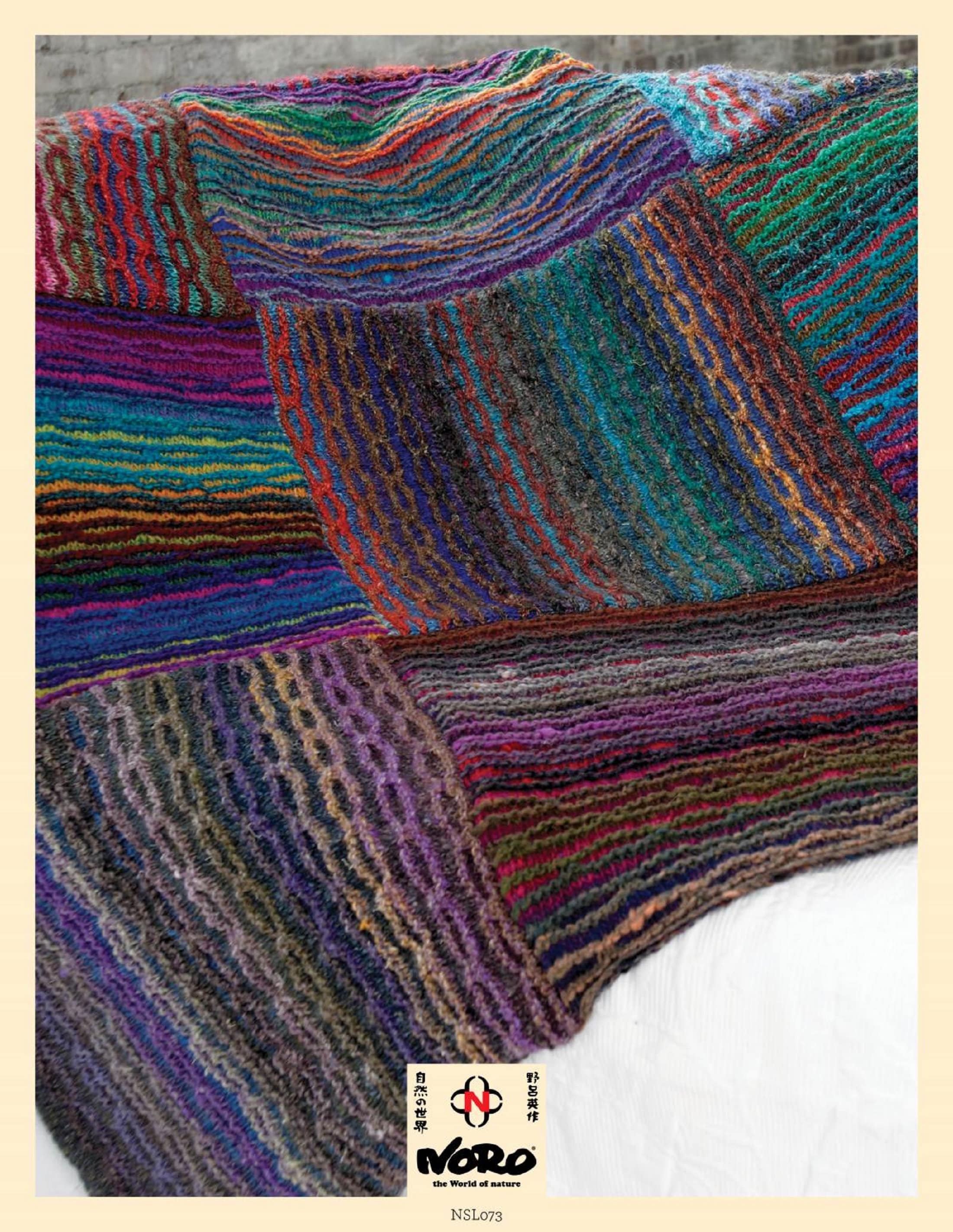 NORO - Blythe Blanket PDF Knitting Pattern, Throw, Seamed, English ...