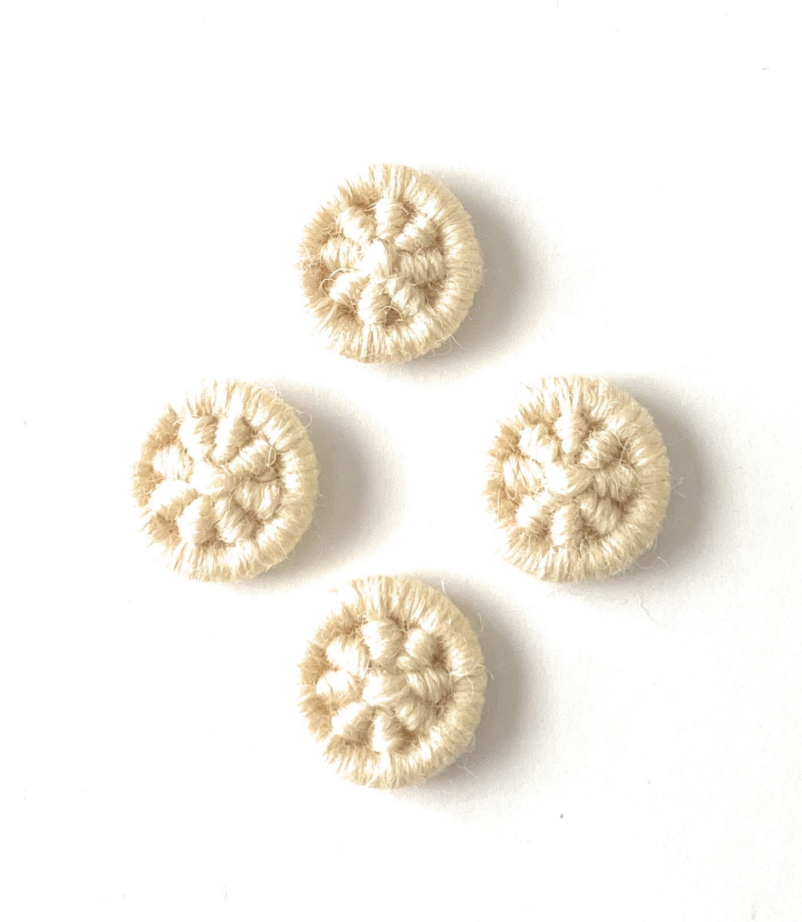 Dorset Yarn Buttons, 4-pack, 3/4 Inch Wool Buttons for Sewing, Knitting ...