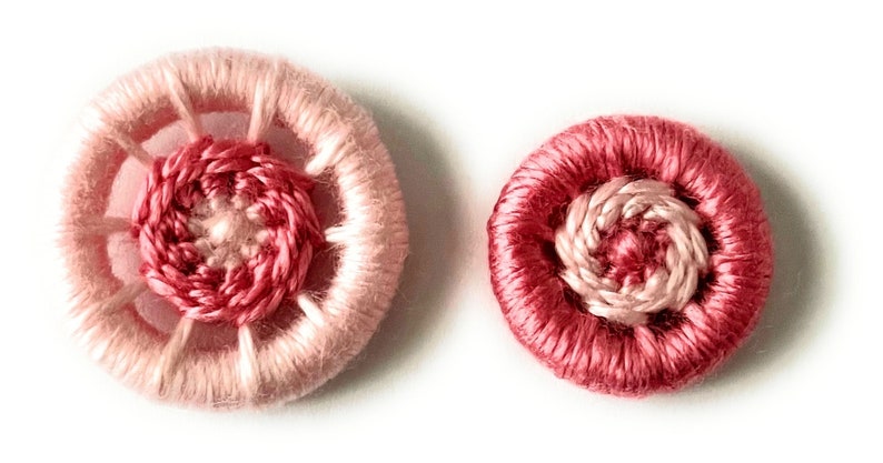 Dorset Buttons, 2-pack, 1.5 and 1.125 Acrylic Yarn Buttons for Sewing ...