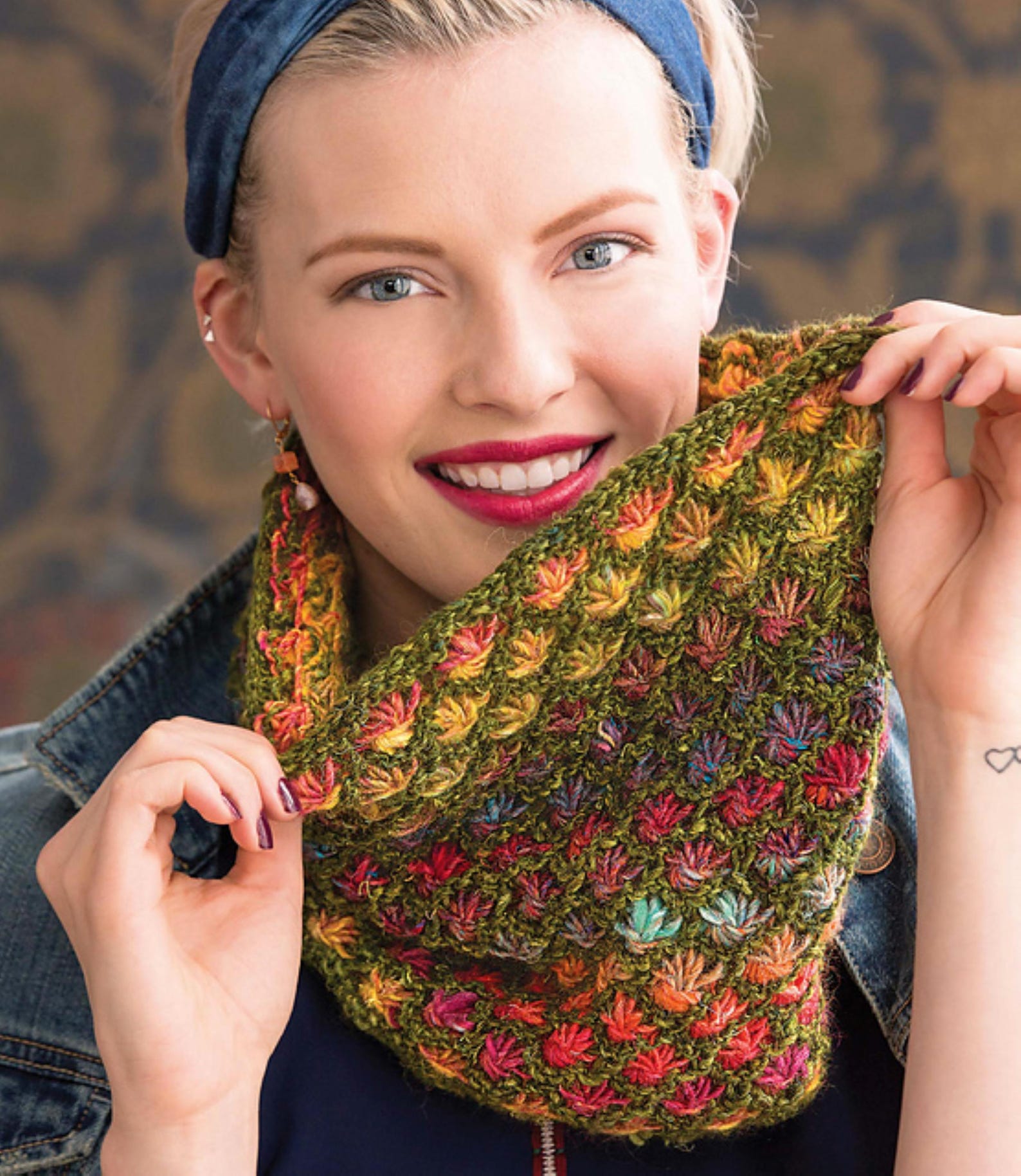 NORO - Starburst Cowl, PDF Knitting Pattern, Slipped Stitches ...
