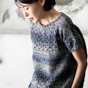 Tomoe Top, PDF Knitting Pattern, Intermediate Level Knitting, English ...