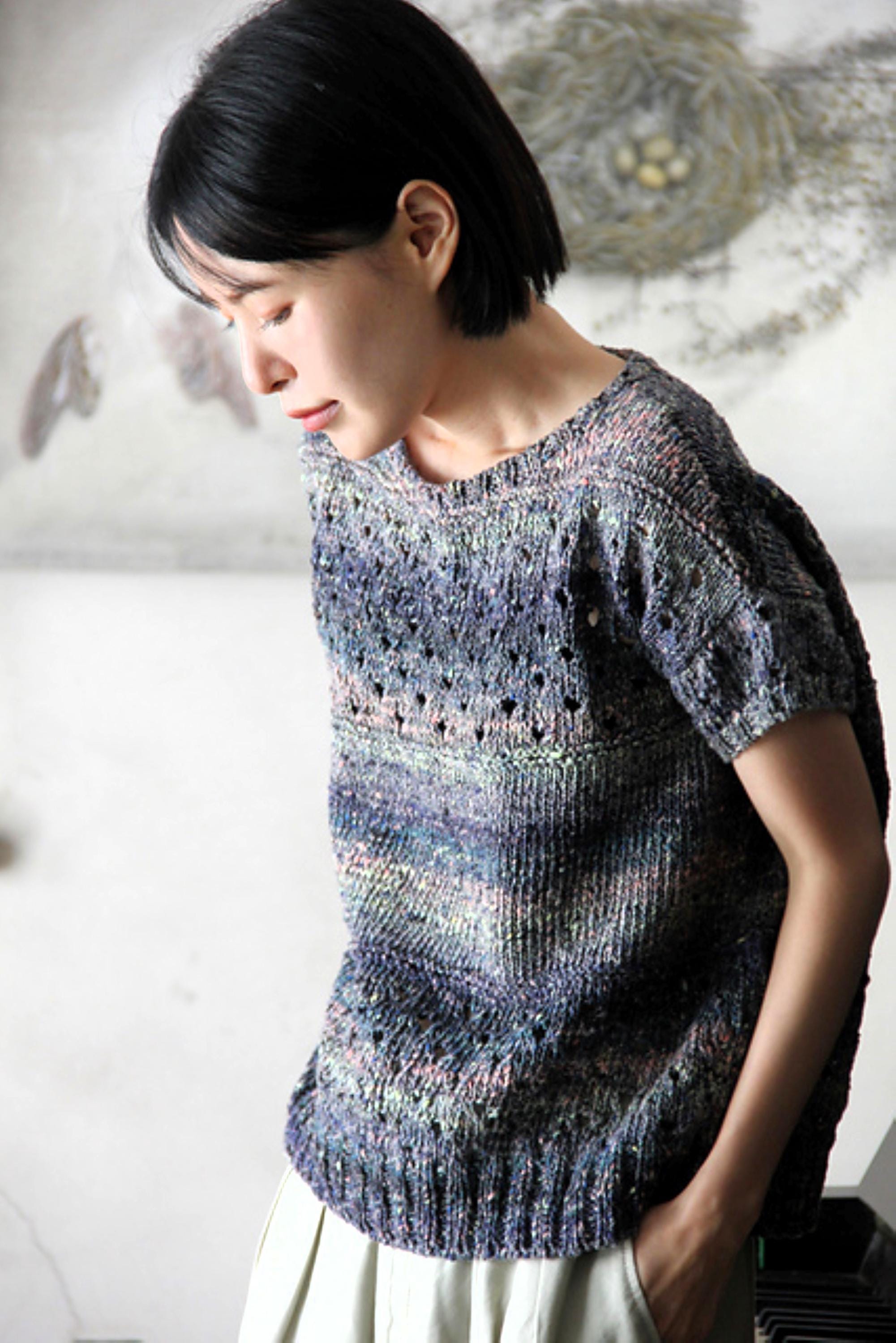 Tomoe Top, PDF Knitting Pattern, Intermediate Level Knitting, English ...