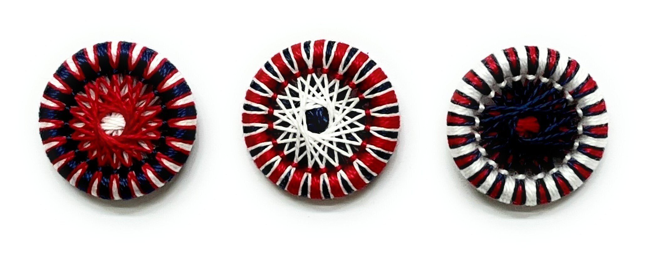 Thread Buttons, 3-pack, 1” Each, Shirtlace, Zwirnknopfe Buttons for ...