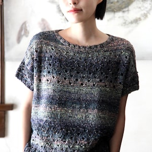 Tomoe Top, PDF Knitting Pattern, Intermediate Level Knitting, English ...